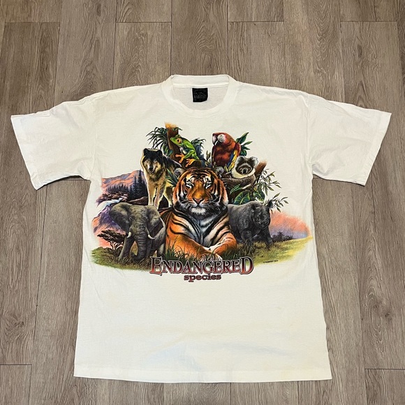 Habitat | Shirts | Vintage Front And Back Endangered Species Animal ...